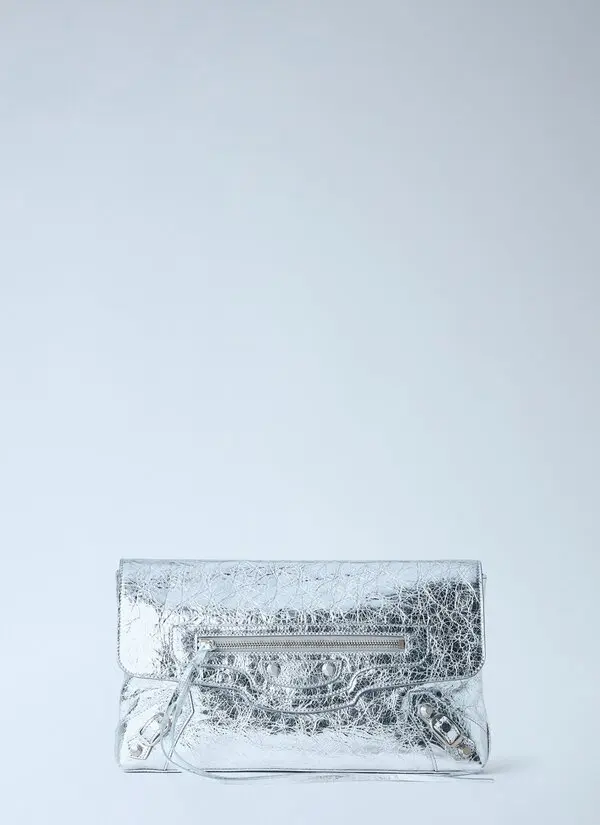Balenciaga Le City Clutch - Silver