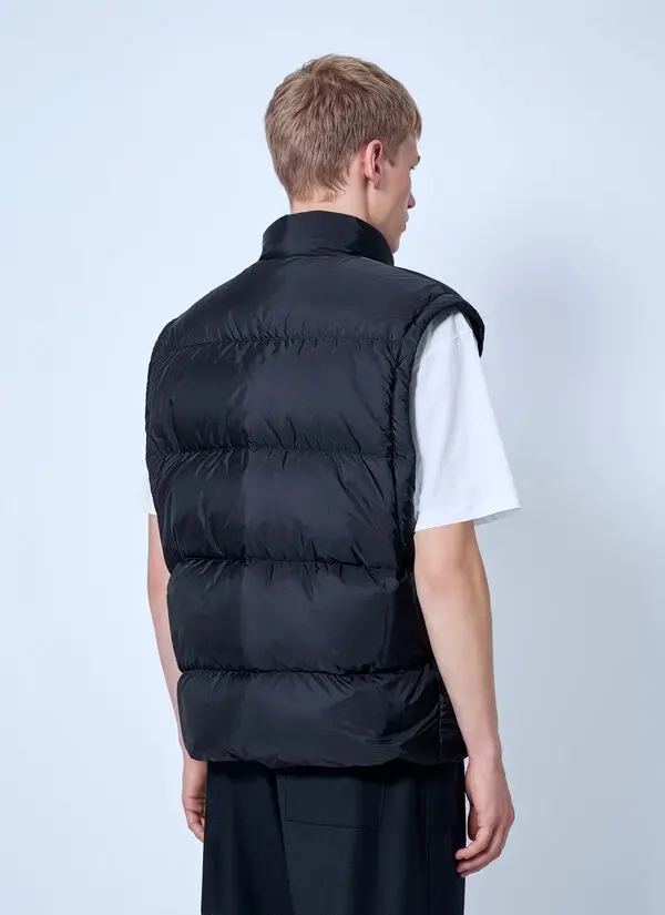 Prada Re-nylon Down Jacket With Removable Sleeves