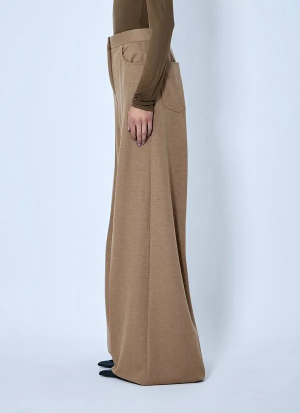Max Mara Herringbone Wide-leg Trousers