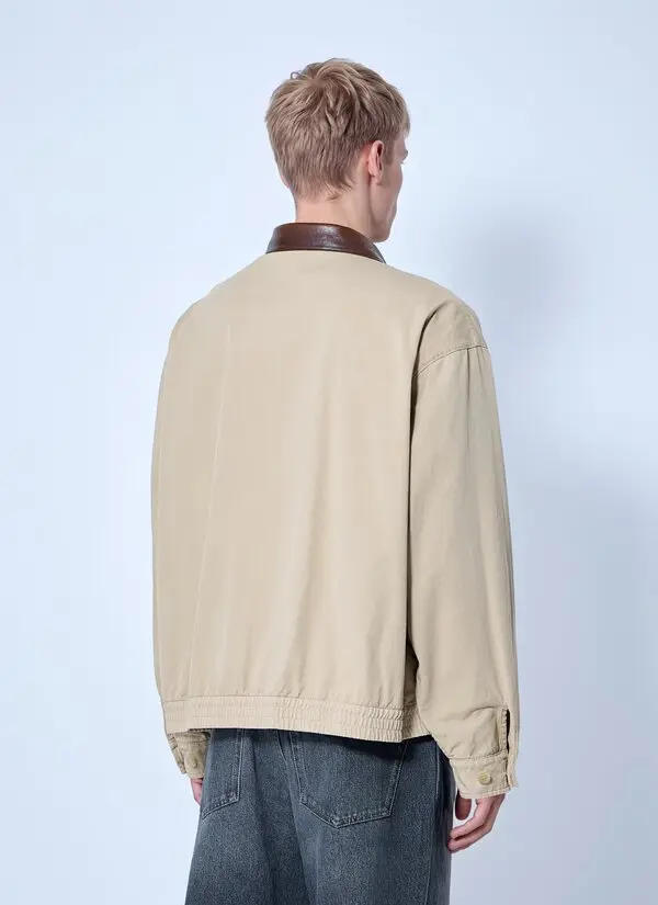 Prada Zip-up Jacket With Contrast Collar