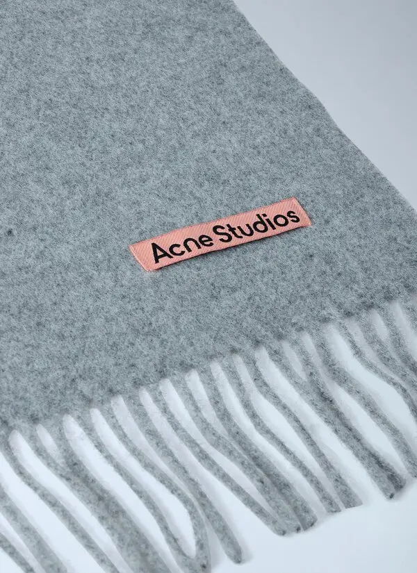 Acne Studios Narrow Fringe Wool Scarf