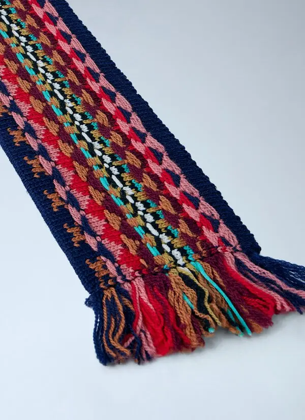 Dries Van Noten Woven Fringe Scarf