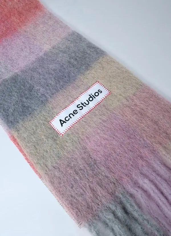 Acne Studios Logo Patch Check Scarf
