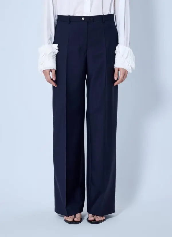 JIL SANDER Wide-leg Tailored Trousers - Multicolor