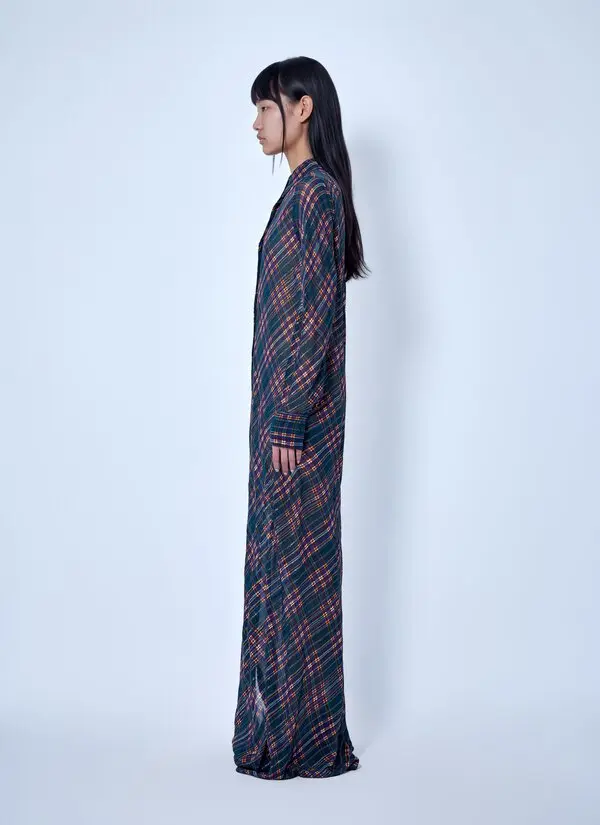 Dries Van Noten Fitted Floor-length Shirt Dress