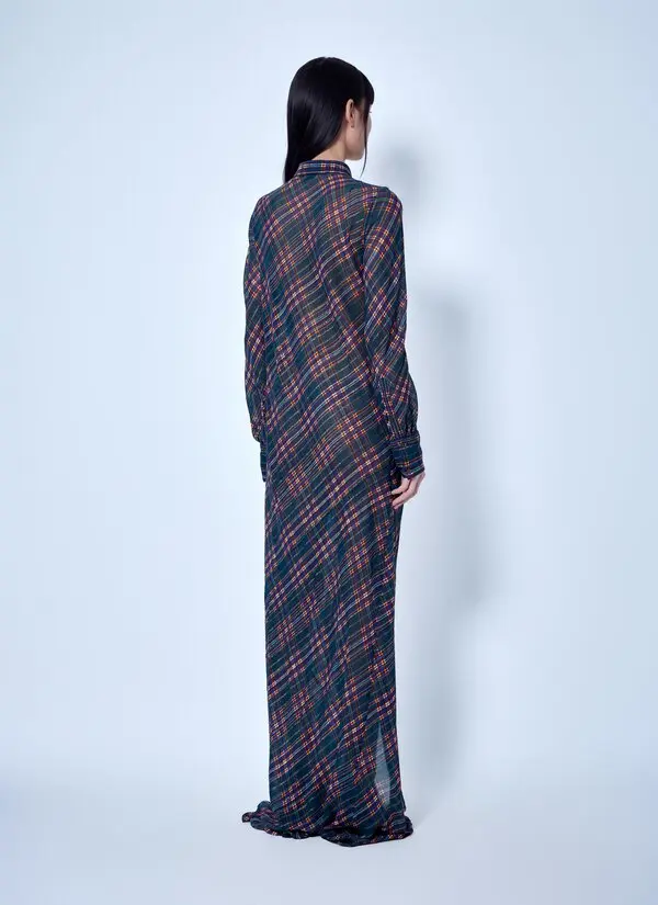 Dries Van Noten Fitted Floor-length Shirt Dress