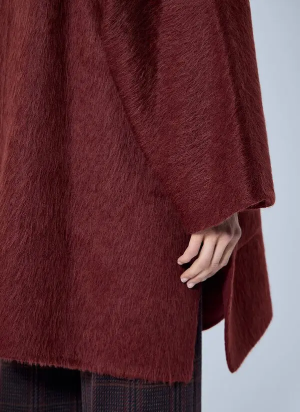 Max Mara Short Alpaca And Wool Coat - Multicolor