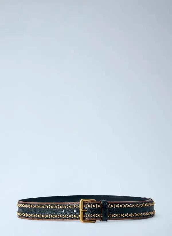 Miu Miu Studded Leather Belt