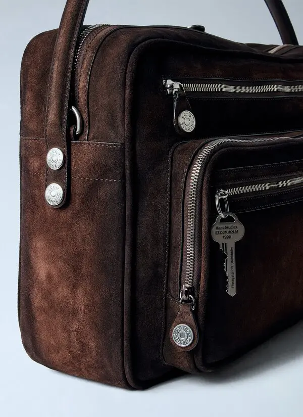 Acne Studios Camero Party Suede Shoulder Bag