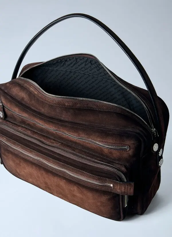 Acne Studios Camero Party Suede Shoulder Bag