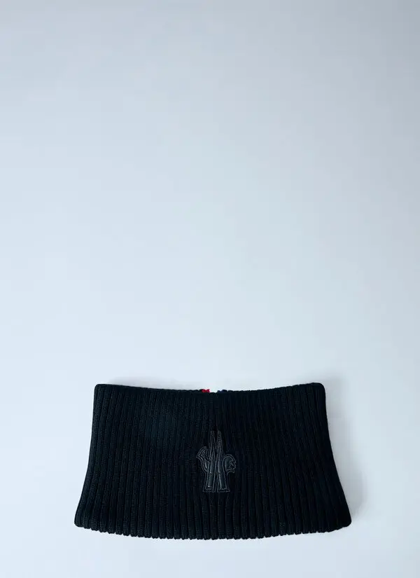 Moncler Ribbed Knit Headband - Black