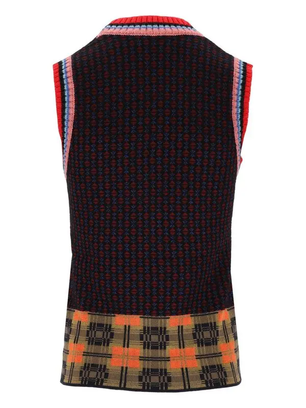 Dries Van Noten Embroidered Wool-blend Temi Vest - Multicolor