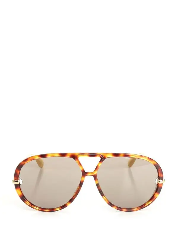 Bottega Veneta Classic Aviator Sunglasses - Brown