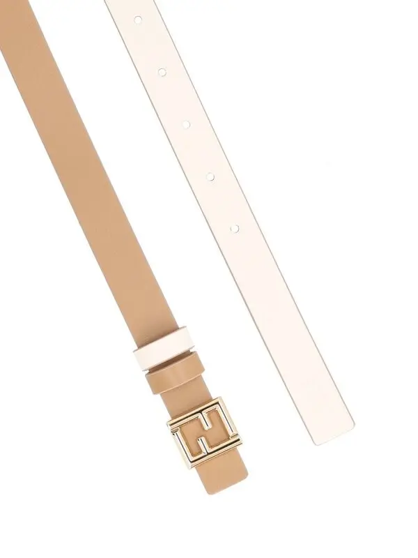 Fendi Ff Belt - Cream