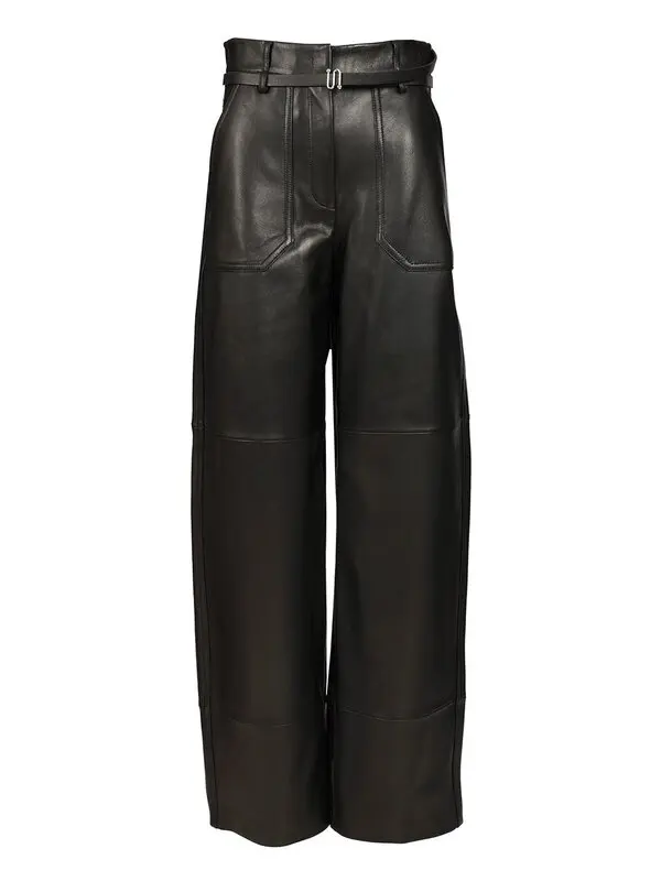 Sportmax Nappa Trousers - Black