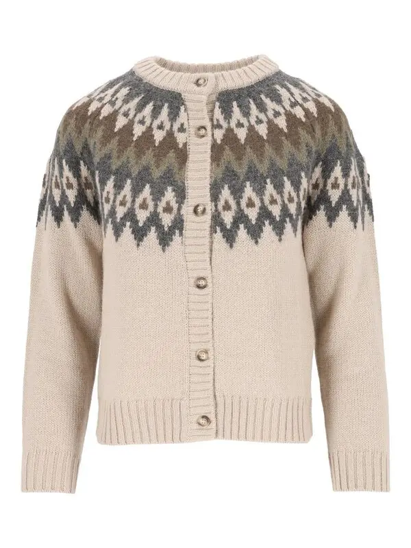 Max Mara Alpaca And Wool Blend Cardigan - Cream