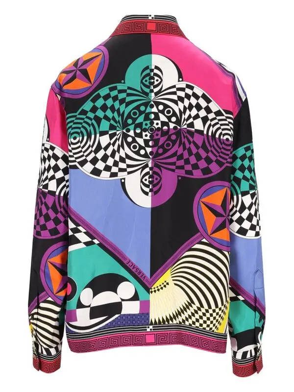 Versace Printed Silk Twill Shirt