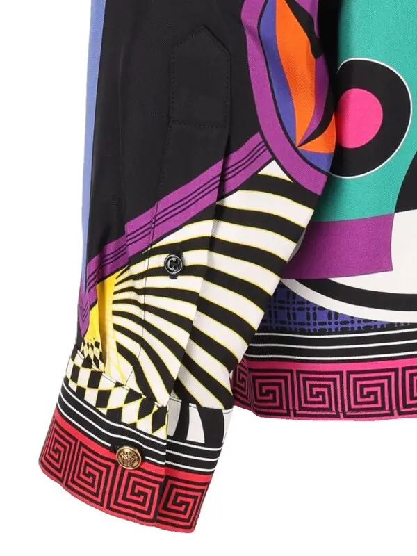 Versace Printed Silk Twill Shirt
