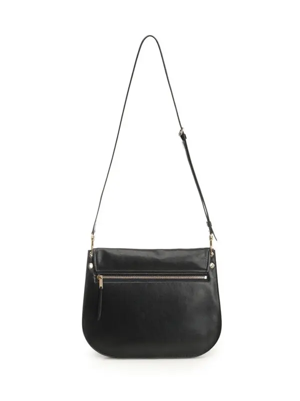 Celine Besace Leather Bag - Black