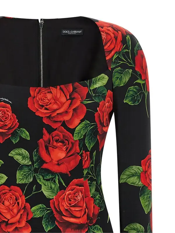 Dolce & Gabbana Rose' Longuette Dress