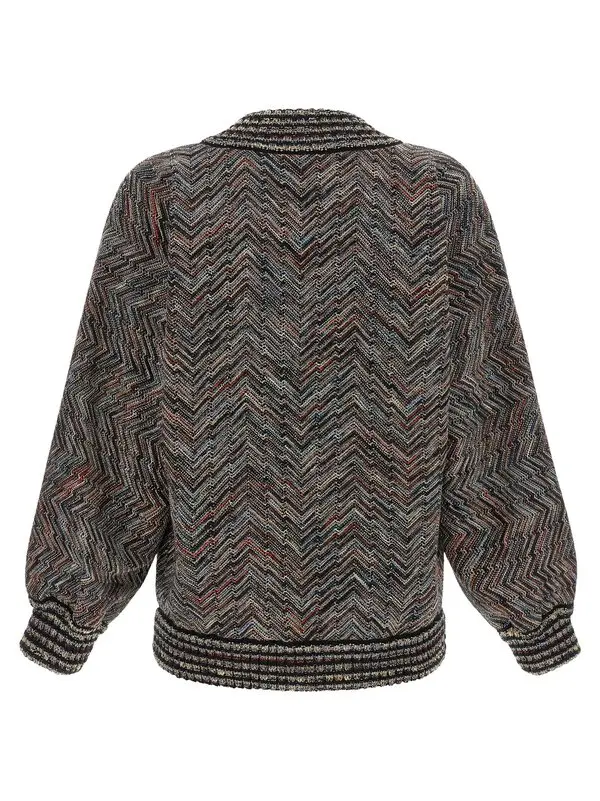 Missoni Chevron Knit Bomber Jacket