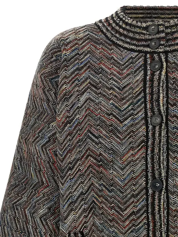 Missoni Chevron Knit Bomber Jacket
