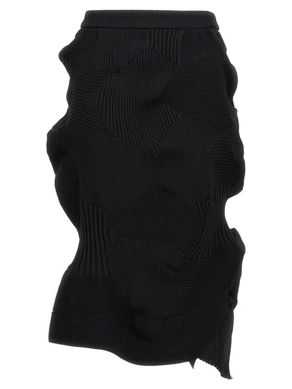Issey Miyake Kone Kone' Skirt - Black