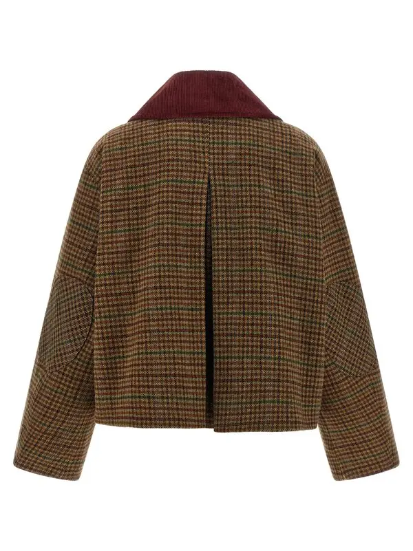 GANNI Check Twill Jacket
