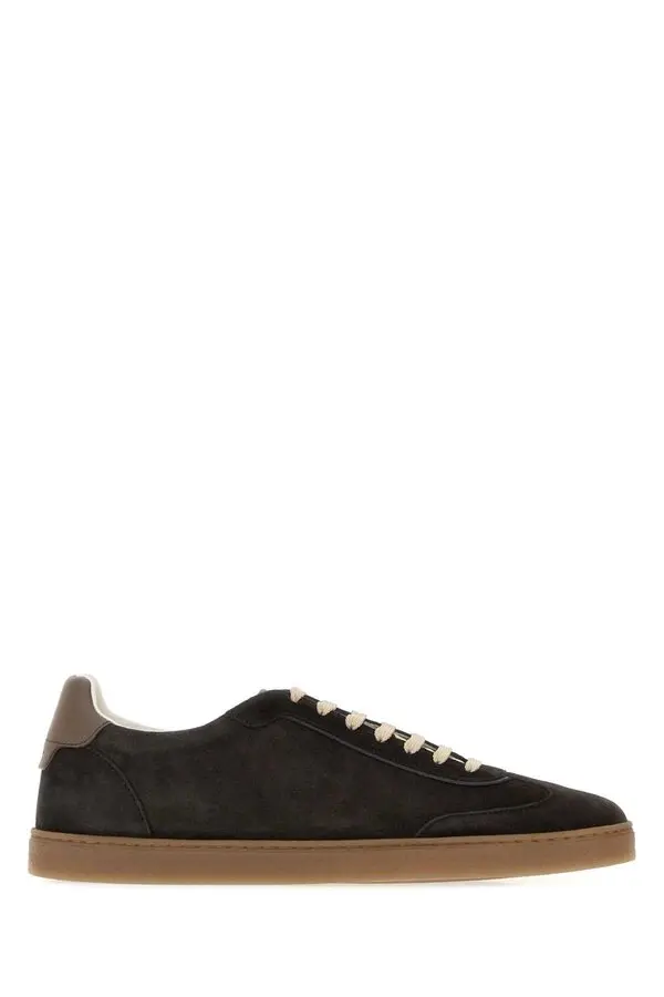 Brunello Cucinelli Dark Suede Sneakers