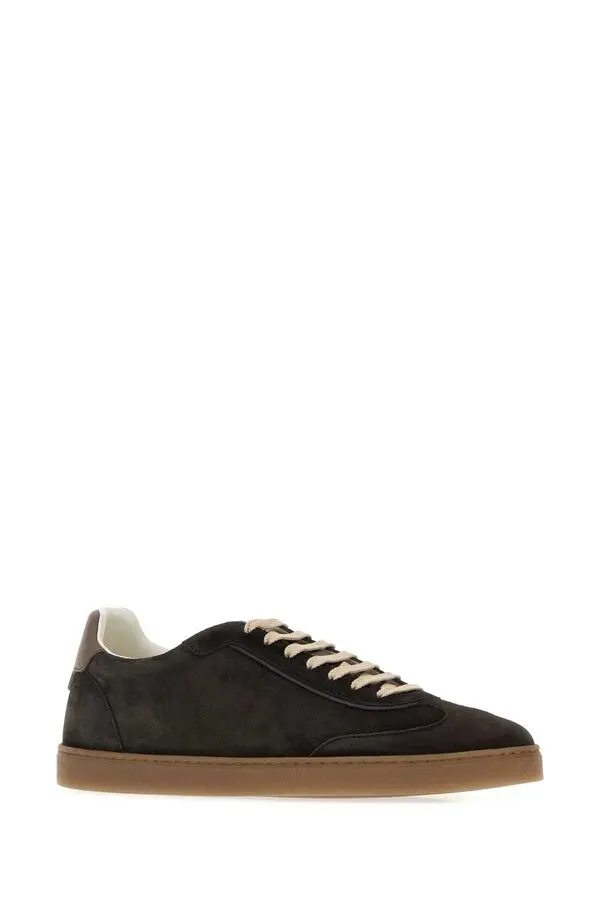 Brunello Cucinelli Dark Suede Sneakers