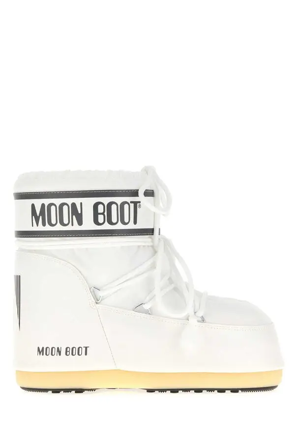 Moon Boot Nylon Icon Low Ankle Boots - White