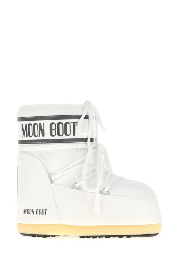 Moon Boot Nylon Icon Low Ankle Boots - White