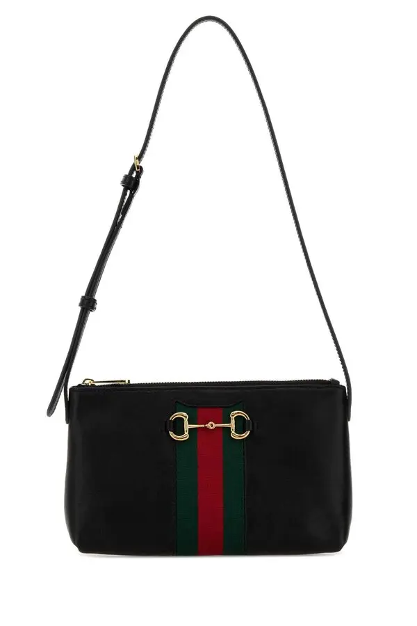 Gucci Leather Shoulder Bag - Black