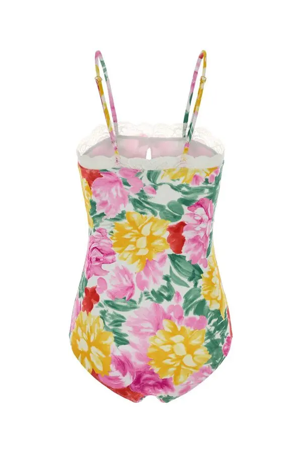Chloé Printed Stretch Nylon Bodysuit