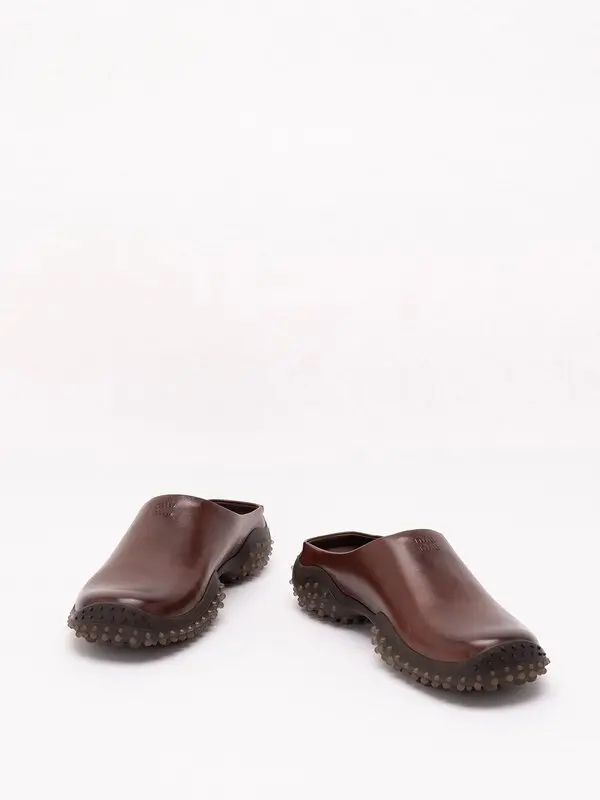 Miu Miu Leather Slides