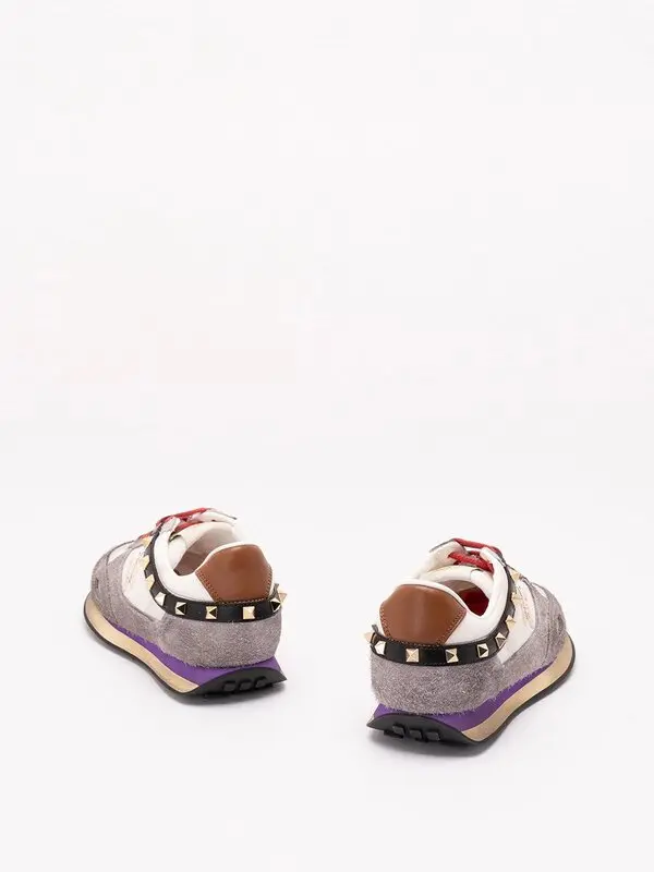 Valentino Garavani Stud Up Trainer With Butterfly Embroidery