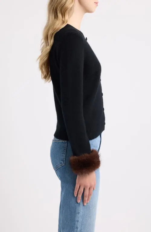 DÔEN Clara Cashmere Cardigan - Black