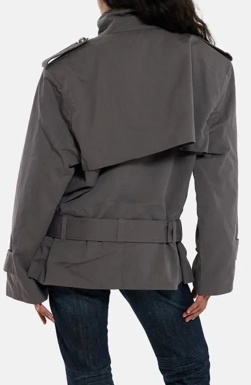 JADED LONDON Oversized Short Trench Coat