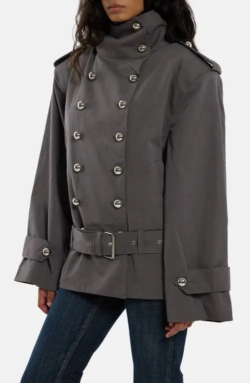 JADED LONDON Oversized Short Trench Coat
