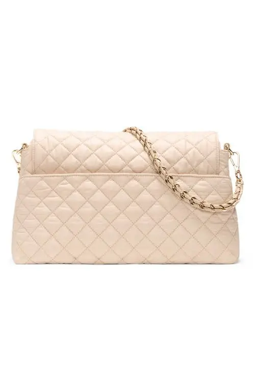 Mz Wallace Crosby Lock Leather Trim Shoulder Bag
