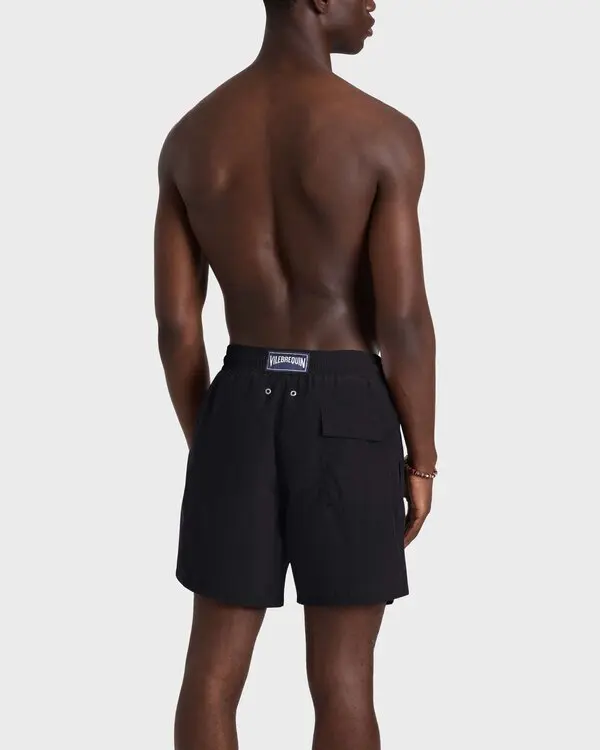 Vilebrequin Swim Trunks X Miami Heat Swimwear Motu - Black