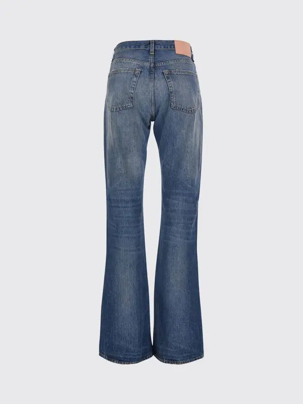 Acne Studios High-waisted Flared Jeans In Organic Cotton Denim