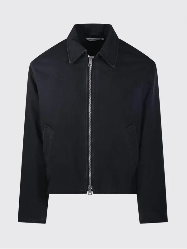Our Legacy Organic Cotton Shirt Jacket With Classic Collar And Zip Closure