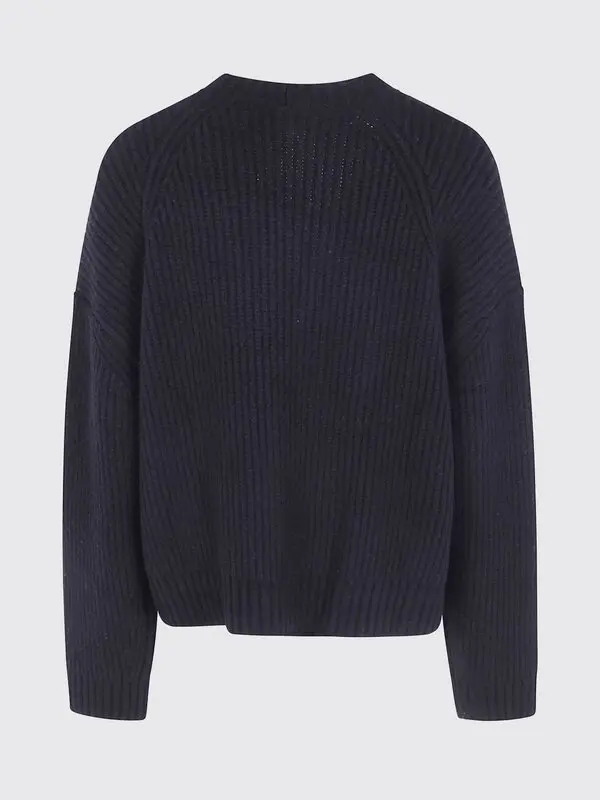 REPRESENT V-neck Wool Blend Cardigan With Patch Pockets - Black