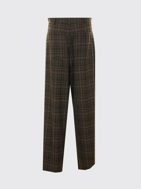 ANIYE BY Check Palazzo Trousers In Viscose Blend With Drawstring