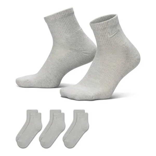 Nike Everyday Elevated Ankle Socks 'grey Mixed - Grey/mixed