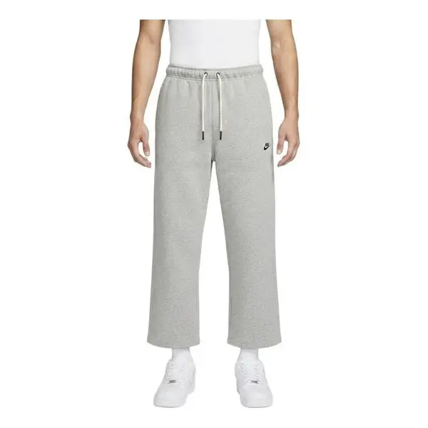 Nike Dri-fit Standard Issue French Terry Open-hem Basketball Pants - Grey