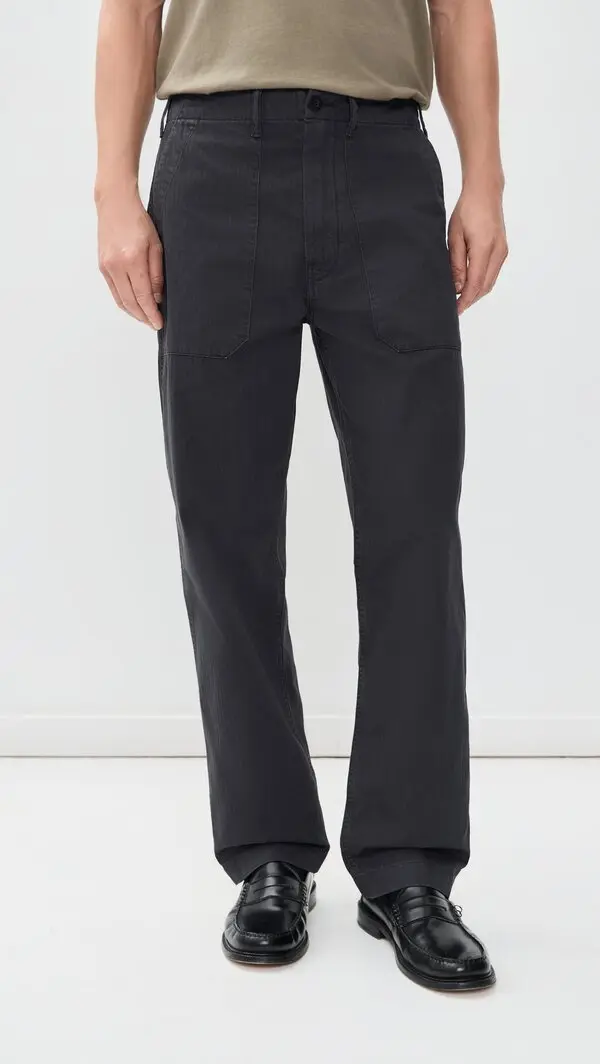Madewell Herringbone Fatigue Loose Fit Pants