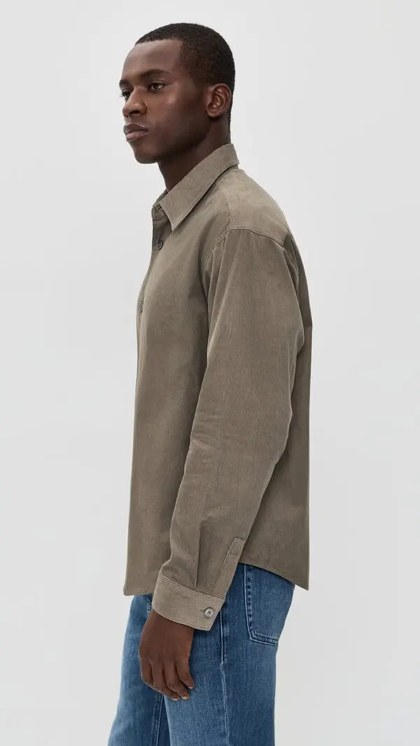 FRAME Micro Corduroy Shacket