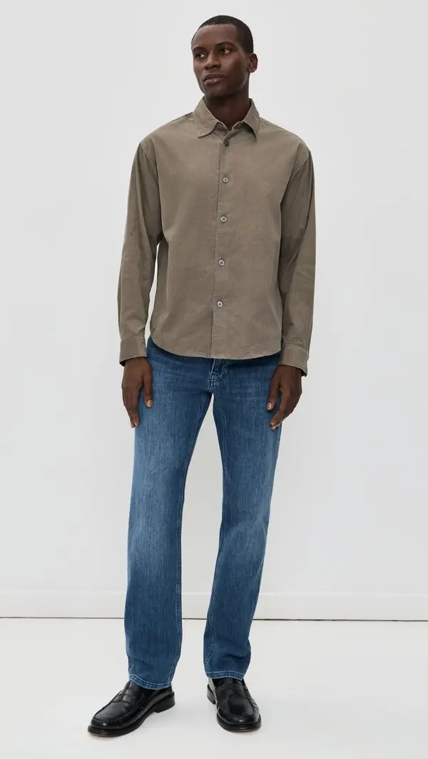 FRAME Micro Corduroy Shacket